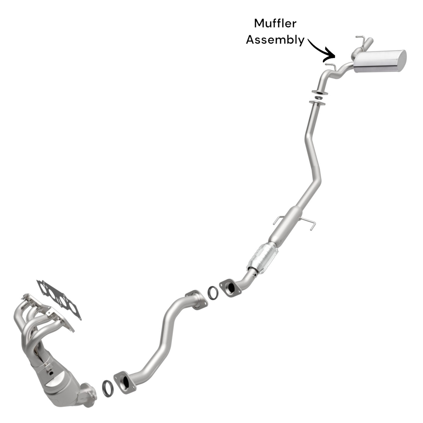 Toyota Matrix 2.4L (2009-2013) (FWD) (XR Sub-Model Only) Complete Muff ...