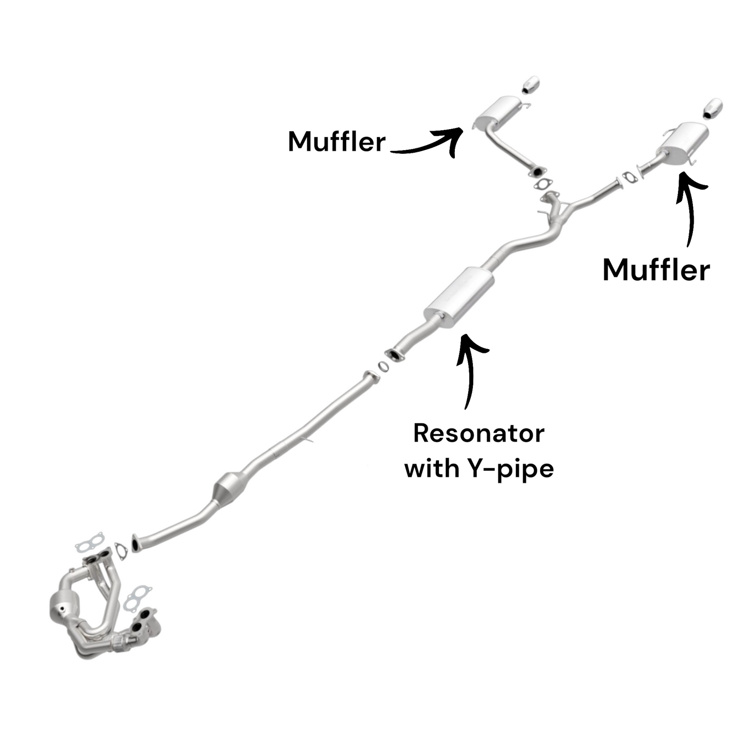 Subaru Impreza 2.5L (2008-2010) (Sedan only) (Turbo) Resonator with Y ...