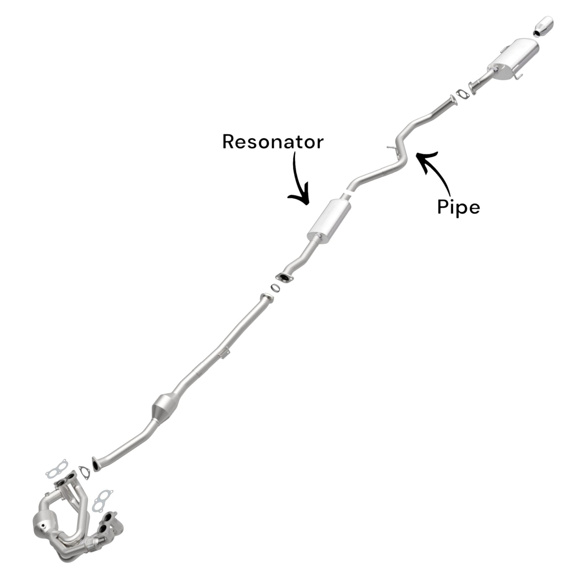Subaru Impreza 2.0L (2012-2016) (Hatchback) Resonator With Pipe ...