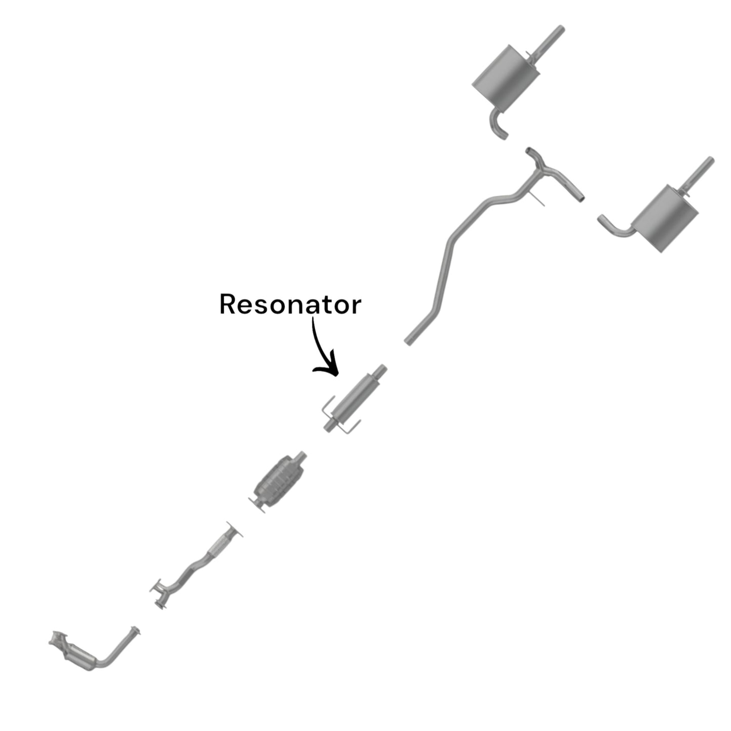 Mercury Milan 3.0L (2006-2011) (FWD) Resonator Only – Global Muffler